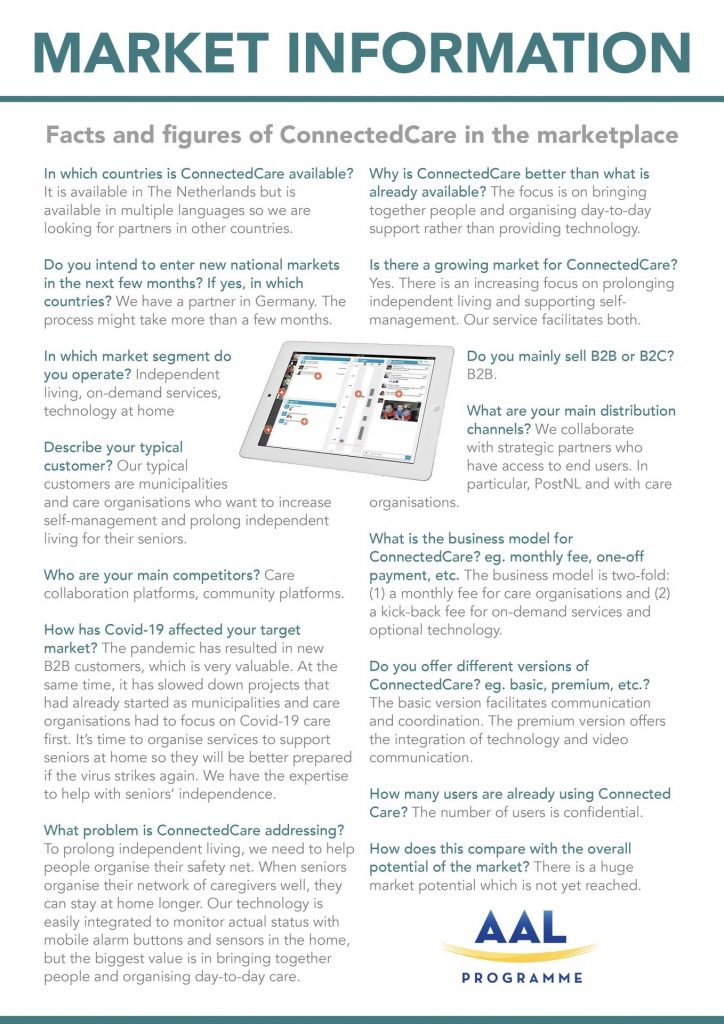 Connected Care - AAL Programme