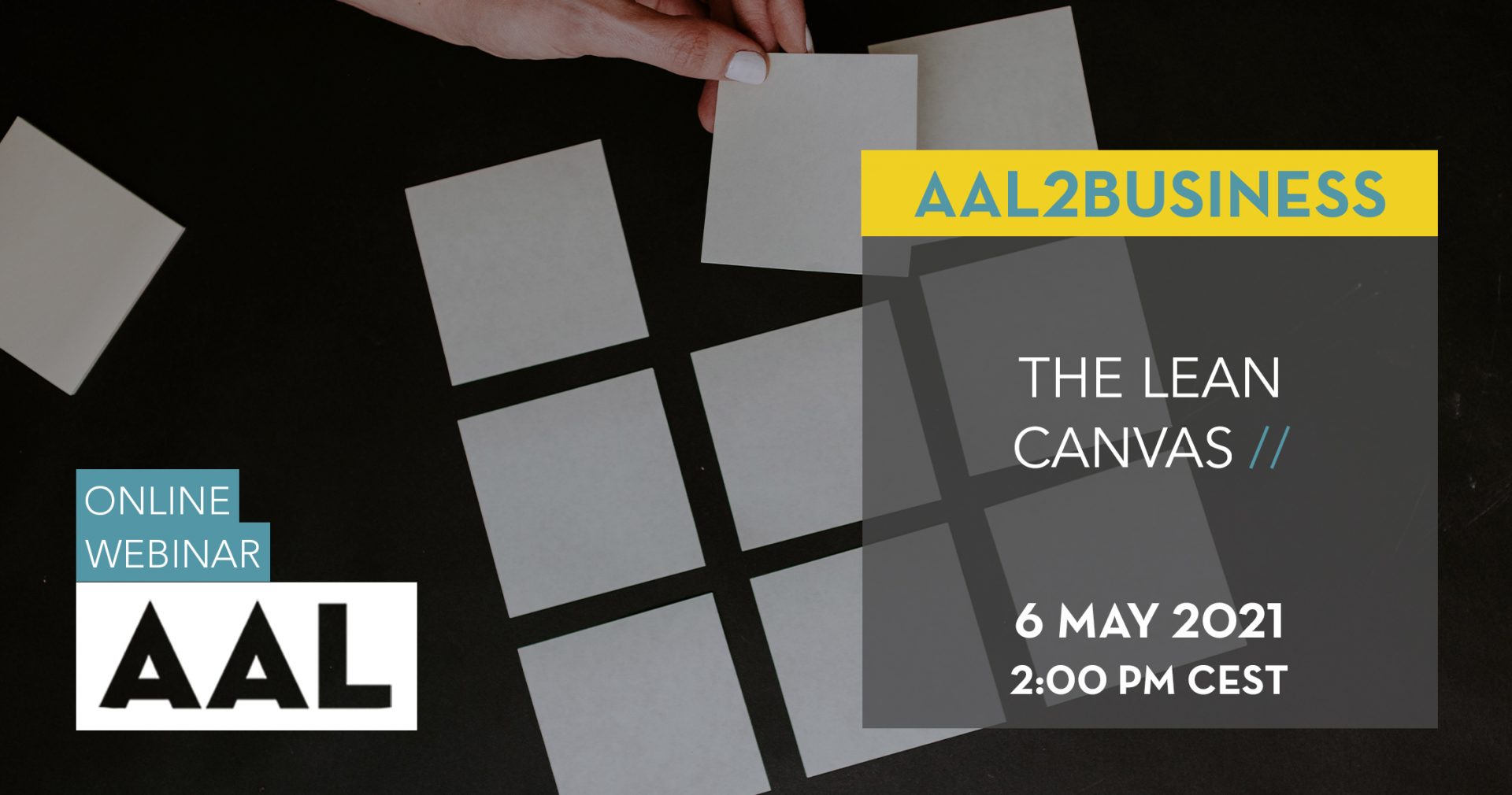 AAL2Business: webinar on the Lean Canvas on 6th May - AAL Programme