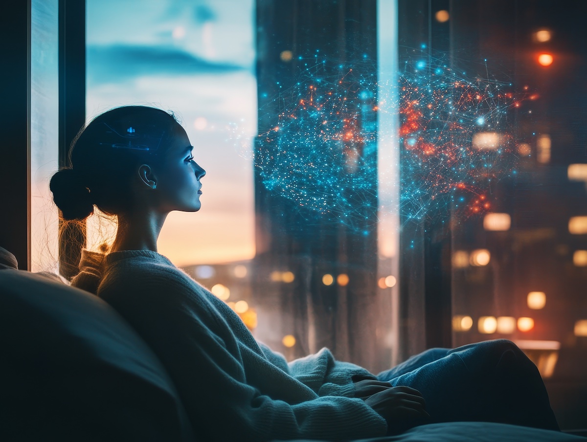 Future mental health care ai therapy session in digital photo, showing advanced mental care ...